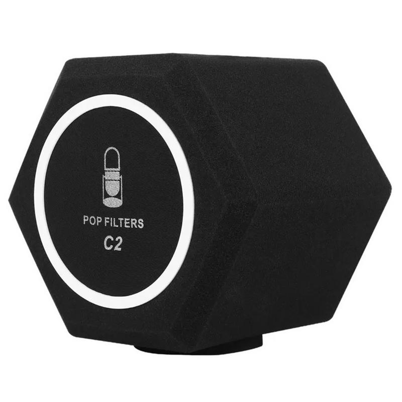 C2 Microphone Pop-Filter Wind Shield Acoustic for Record Studios ...