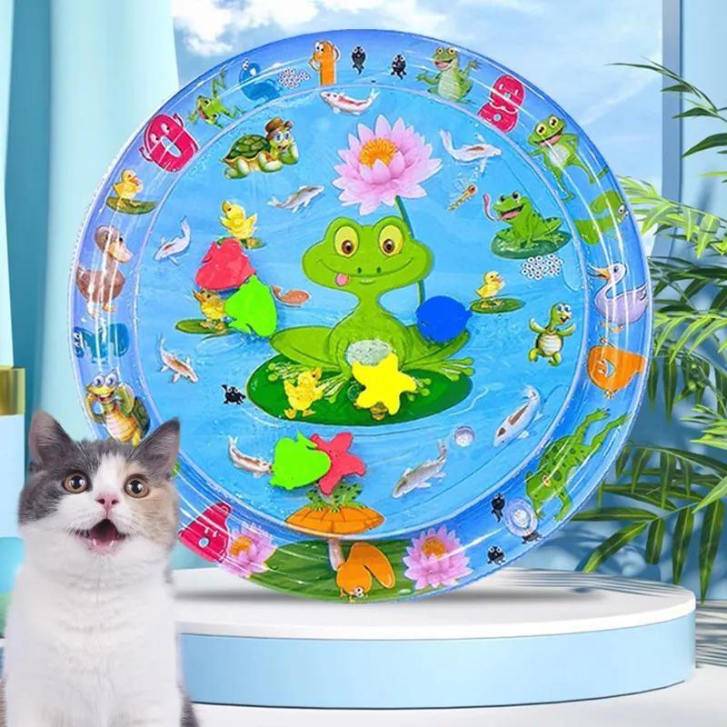 Water game mat, sensory, for cat water game, made of PVC, ocean ...