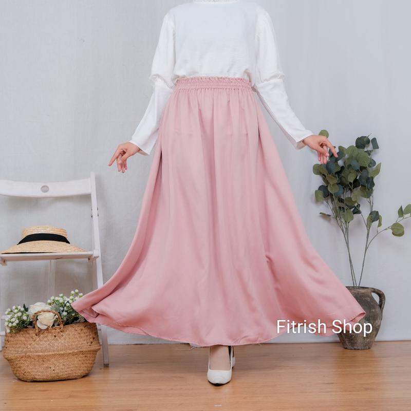 ROK PAYUNG SATIN ROBERTO / ROK LEBAR - Shop | Tokopedia