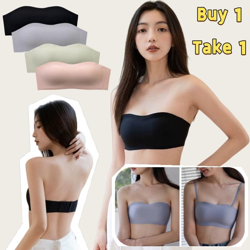 【Buy 1 Take 1】2Pcs/Set Invisible Strapless Bra For Women Traceless - TikTok Shop Philippines