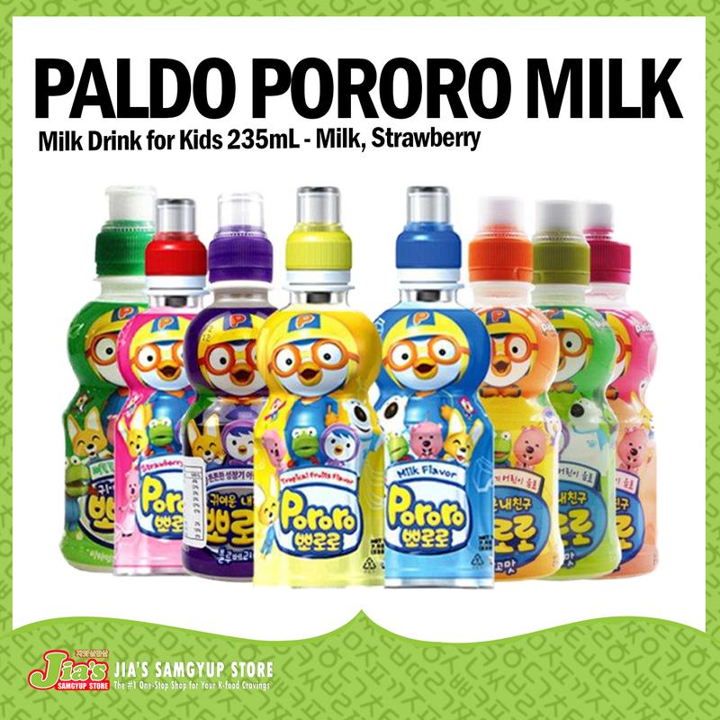Paldo Pororo Milk Drink for Kids 235mL - Milk, Strawberry - TikTok Shop Philippines