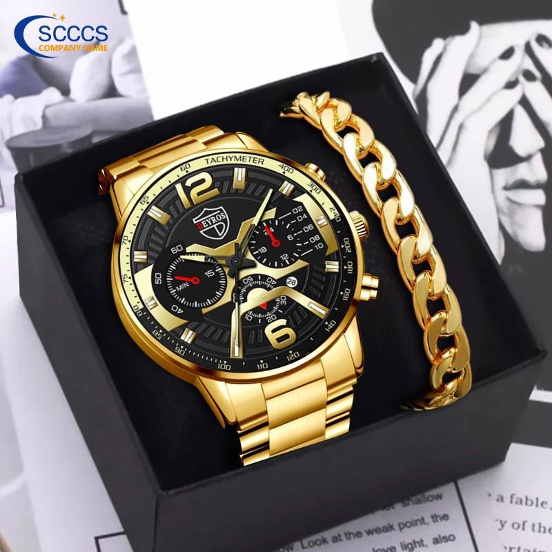 Jam tangan mewah untuk lelaki, chronograph kuarza keluli Tahan - TikTok ...