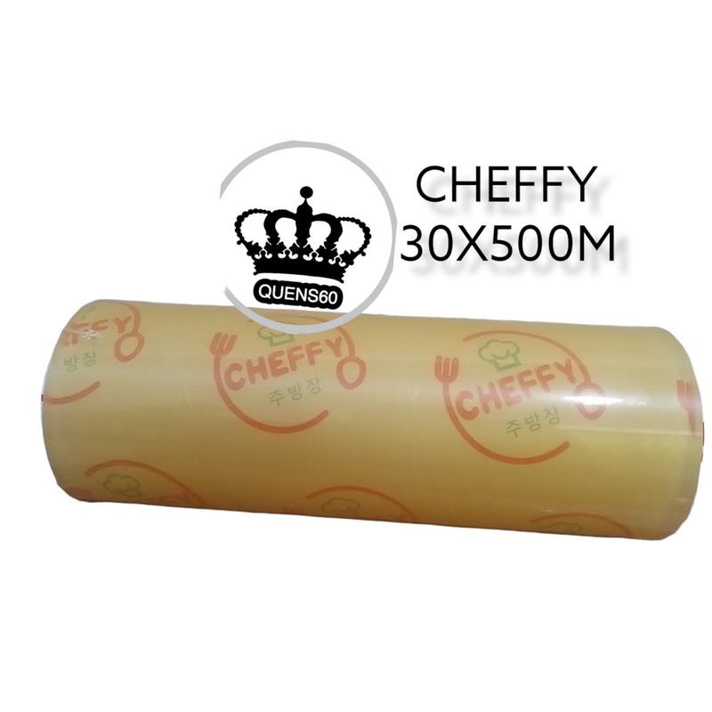WRAPPING ROLL 30 cm x 500 meter WRAP PLASTIK KEMASAN MAKANAN CHEFFY ...