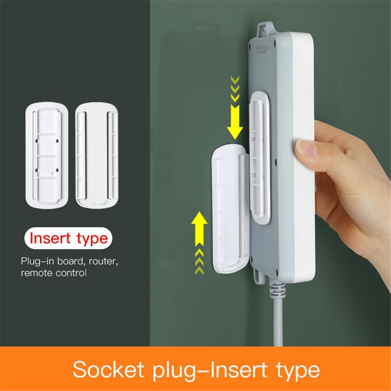 Wall Mounted Socket Extension Sticker Wall Free Punch Self-Adhesive ...