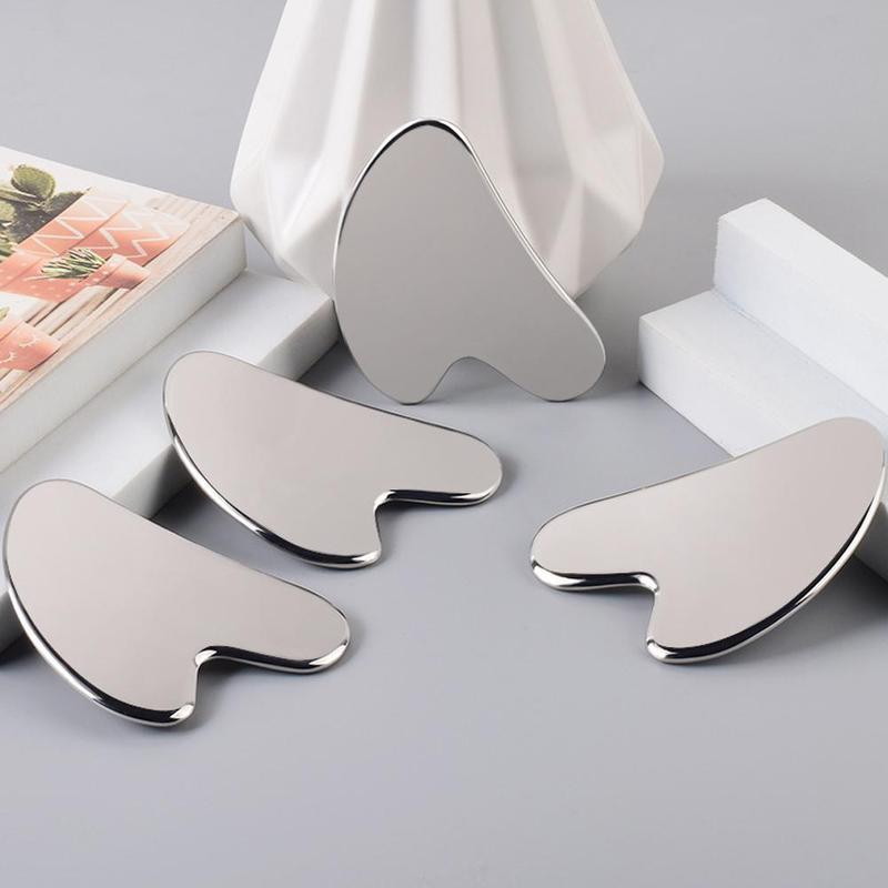 Stainless Steel Heart-shaped Scraping Board Facial Massage Tools ...