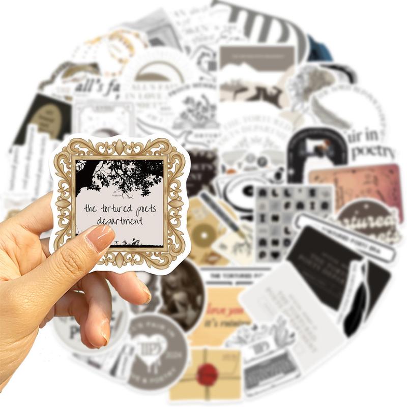 50PCS Cartoon Taylor Swift TTPD Waterproof Graffiti Stickers - TikTok ...