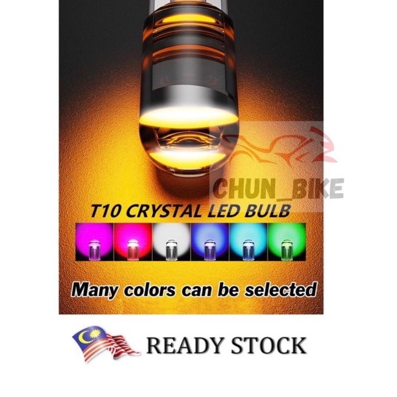 1PCS 2021 T10 CRYSTAL LED BULB METER BULB MOTORCYCLE SIGNAL BULB ...