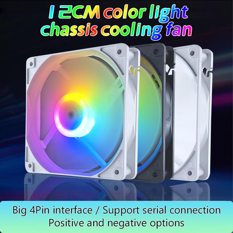 120mm PC Case Fan 12V Big 4p 1200rpm RGB Desktop Computer Heat - TikTok ...
