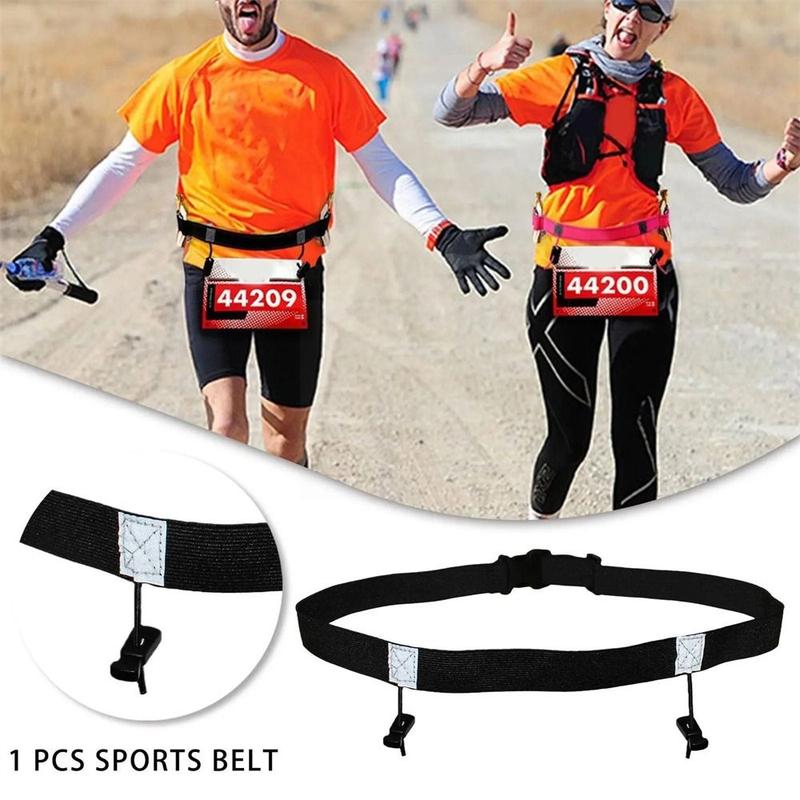 Running Accessories Gel Holder Marathon Race Number Belt Reflective ...