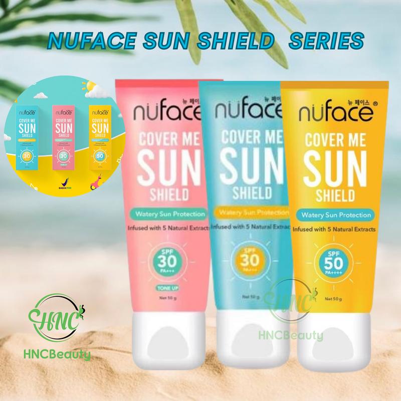 NUFACE Cover Me Sun Shield 50gr / Protect Cream SPF50 PA++++ SPF30 PA ...