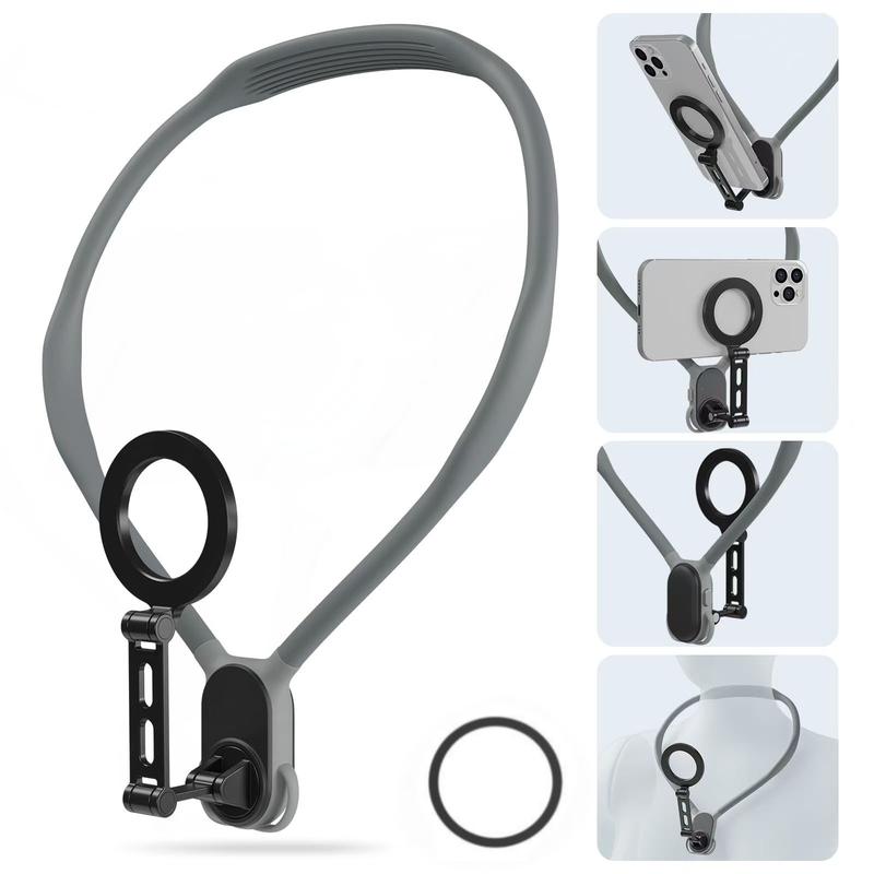 Magnetic Neck Hanging Phone Stand with Adjustable Chest Strap ...