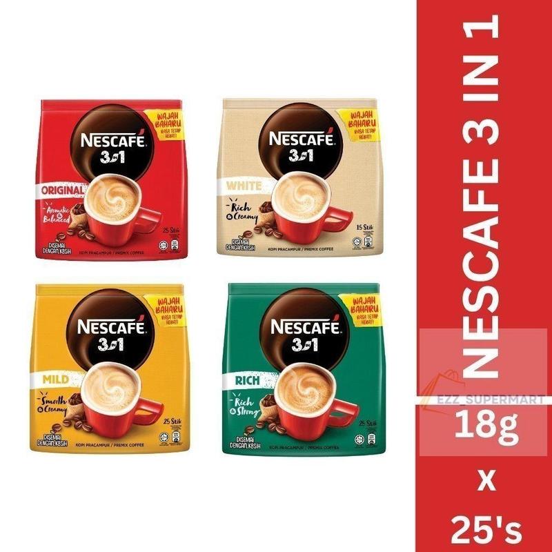 NESCAFE 3in1 Coffee Original/Mild/Rich/White (18g x 25's) - TikTok Shop ...