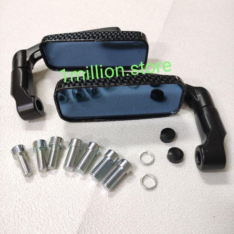 SIDE MIRROR CERMIN SISI UNIVERSAL RECTANGLE DESIGN FOR ALL BIKE ...