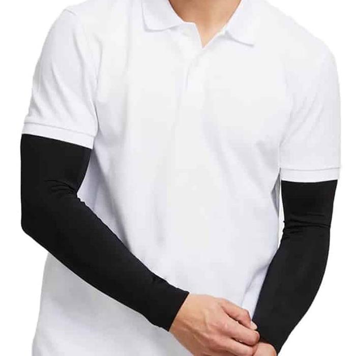 Jual Arm Sleeve Manset Handsock Pelindung Tangan Unisex Hitam Bahan ...
