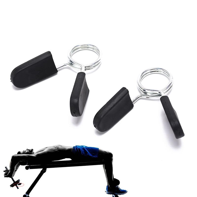 2pc Black 25mm Spring Clamp Clips For Weight Dumbbells Gym Fitness ...