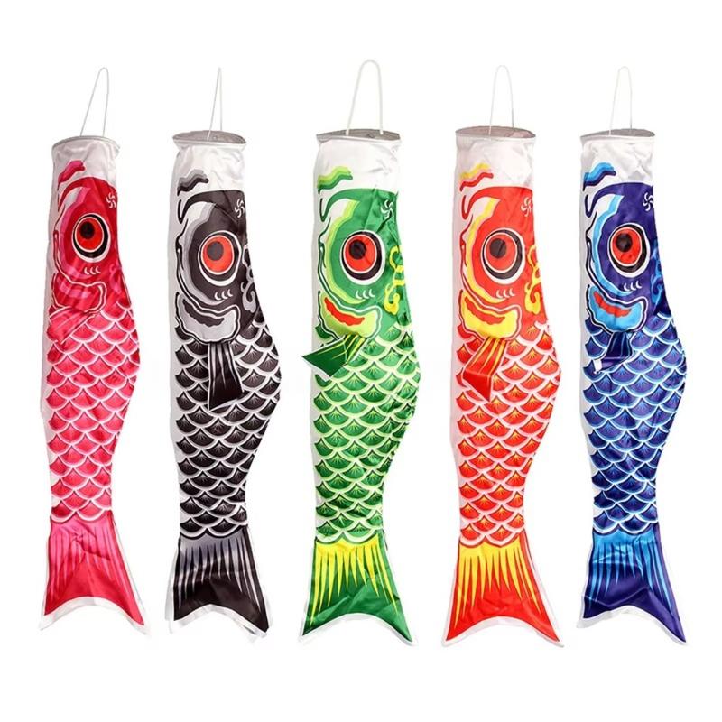 New Japanese Carp Streamer Fish Flag Colorful Wind Chimes Koinobori ...