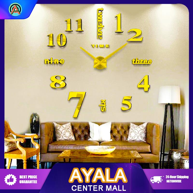 【Japan Original】DIY Aesthetic Frameless Wall Clocks 40*40cm 3D - TikTok ...