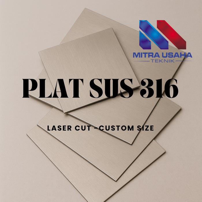 Jual Plat SUS 316 Tebal 3 mm Custom LASER Cutting Stainless Steel SS316 ...