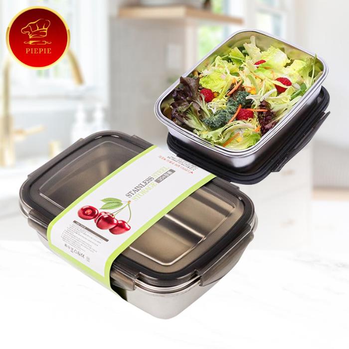 Promo Piepie Kotak Makan Bento Lunch Box Stainless Steel 304 - 850ml ...