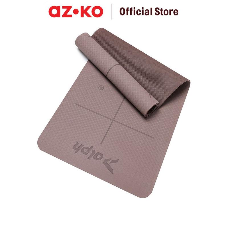 AZKO Alph Royal Matras Yoga Dengan Strap Tpe 6 Mm - Pink Mat Alas Senam ...