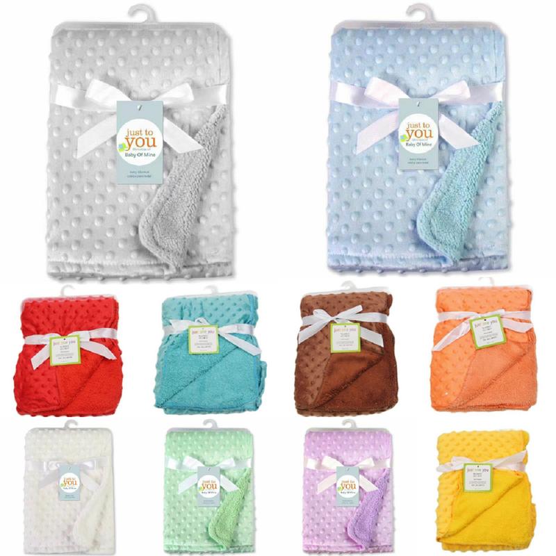 Selimut Bayi Fleece Minky Dot Newborn - Shop | Tokopedia