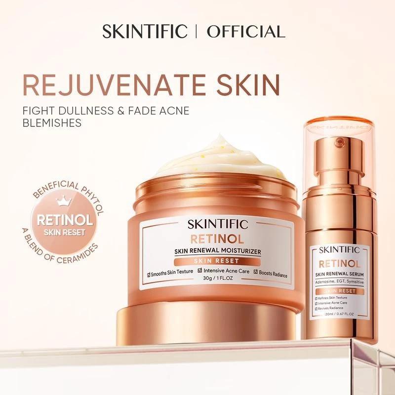 SKINTIFIC 2pcs Skincare Set Anti Aging Retinol set Retinol Renewal ...