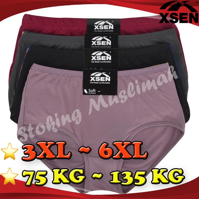 Premium Brand XSEN Plus Size (3XL~6XL) Seluar Dalam Wanita Female ...