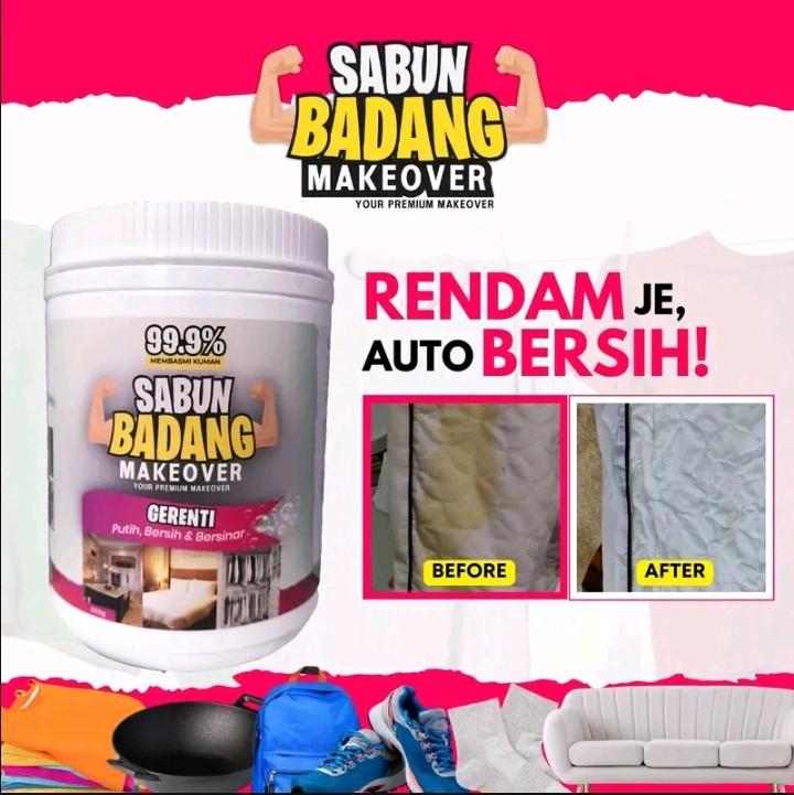 SABUN BADANG MAKEOVER CUCIAN FABRIK TAHI LALAT KERAK KUALI - TikTok ...
