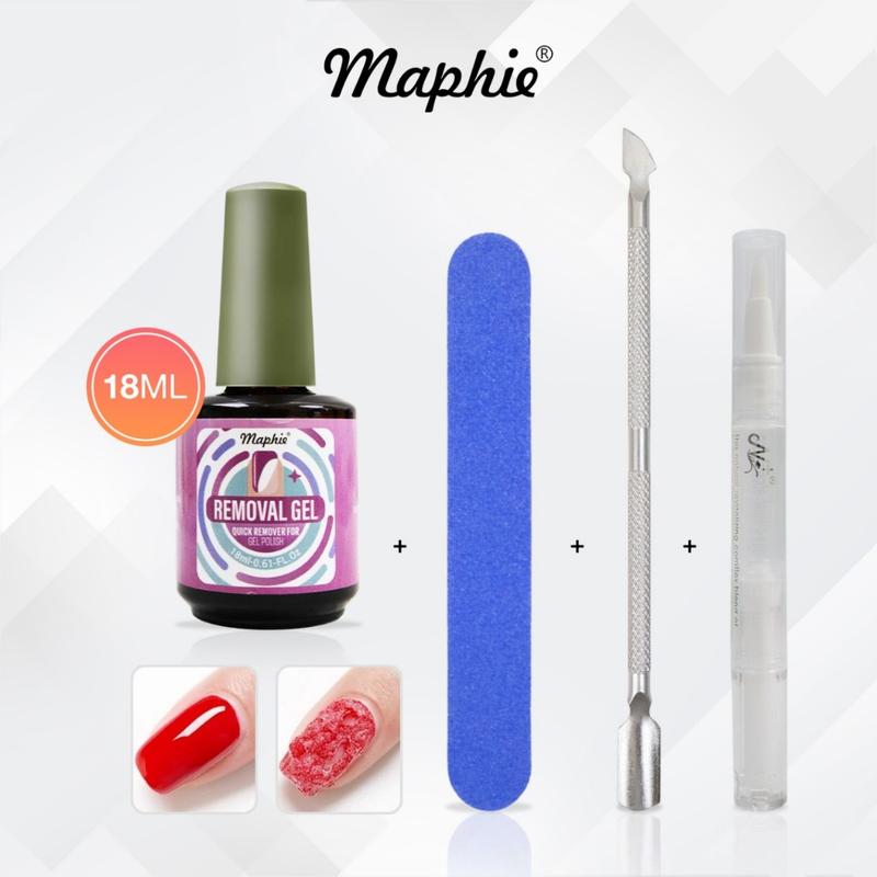 Maphie Gel Polish Remover Kit 4 Items Pack Kutek Gel Remover - Shop ...
