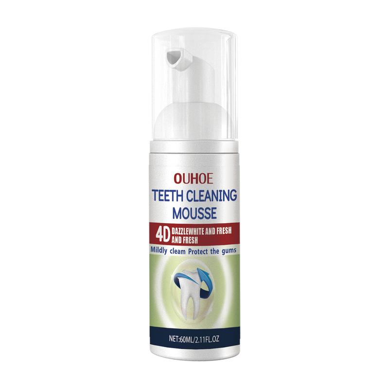OUHOE Tooth Cleaning Mousse, Mouth Clean Fresh Bright White Anti-decay ...