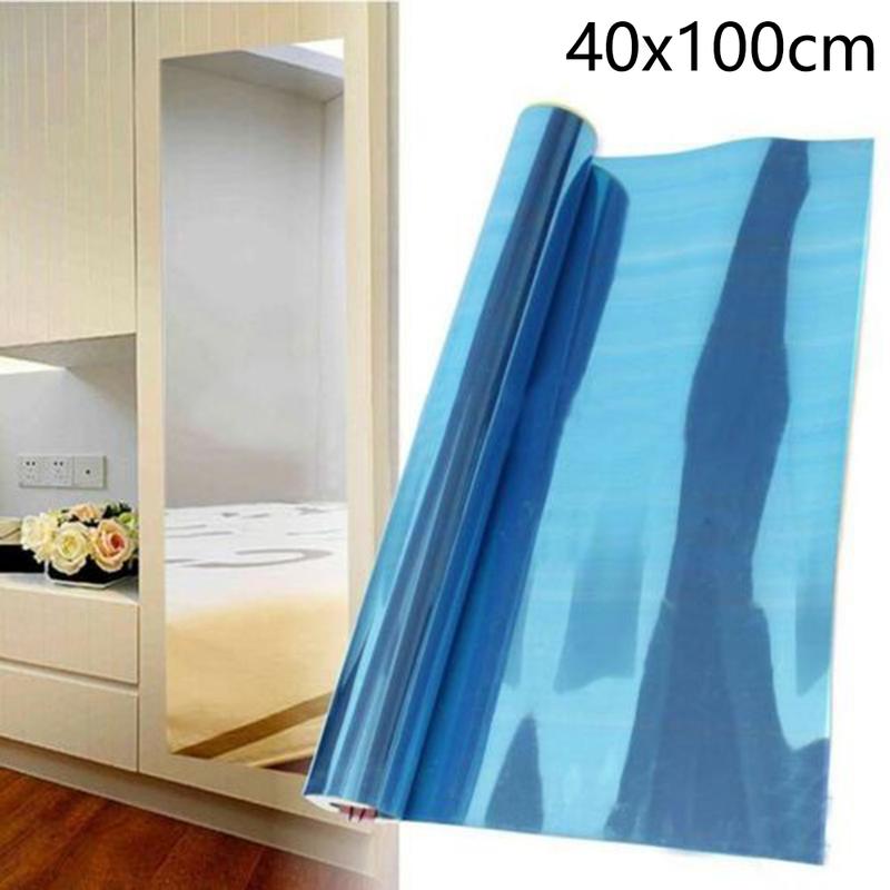 DIY Mirror Tile Wall Sticker Rectangle Self Adhesive Bathroo - TikTok ...
