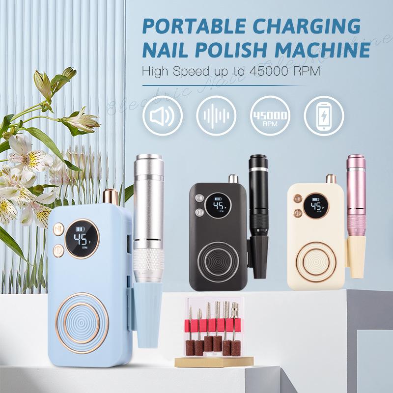 New Rechargeable Nail Polish Remover Portable Nail Grinder Cuticle ...