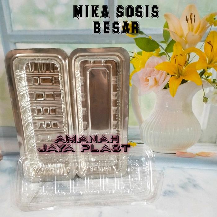 Jual (50pcs) Mika Sosis Besar Bening / Tray Sosis Besat - Jakarta Barat ...