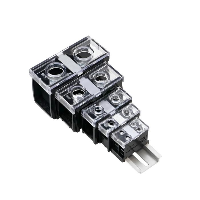 Jual 1pcs DIN Rail Terminal Block IN Type Junction Box 600V 20/30/50/60 ...
