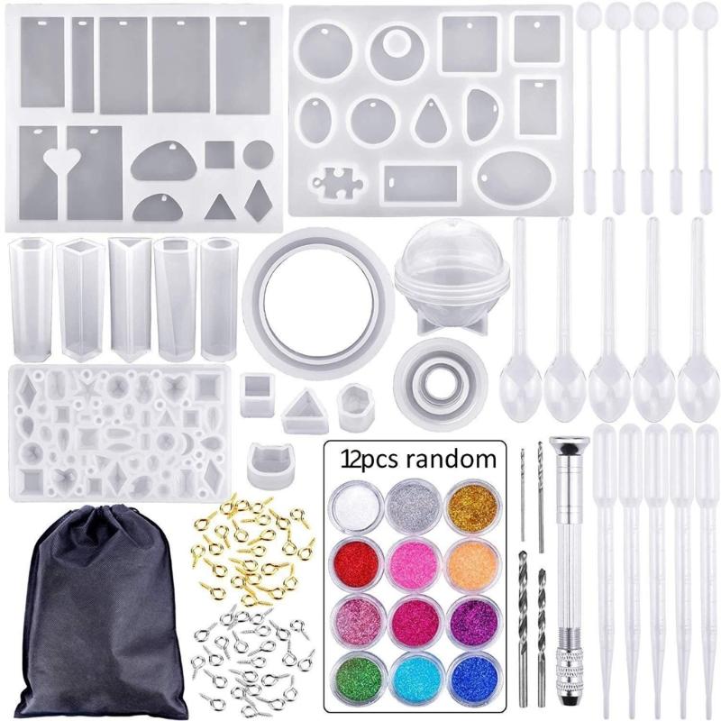 Set Acuan Tuang dan Alat Resin, 94pcs, Stok Sedia, DIY, Acua - TikTok ...