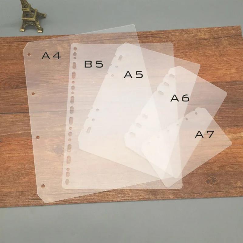 2PCS/Set A5/A6/A7 Plastic Loose-leaf Index Divider Separator - TikTok ...