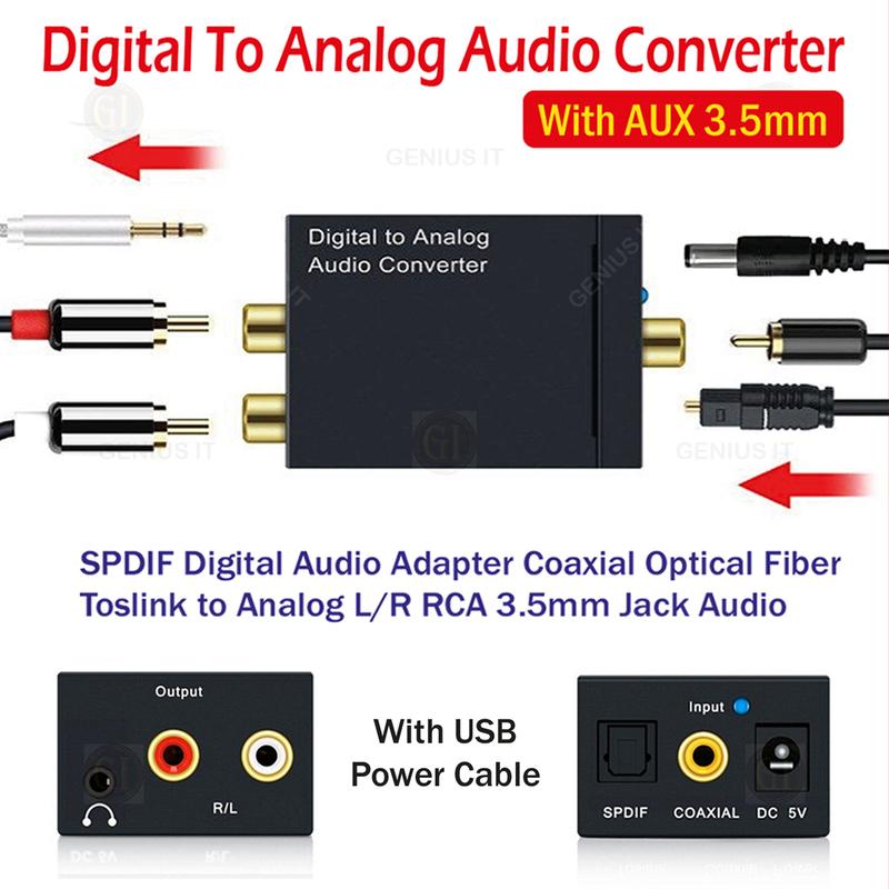 Digital Optical to Analog Audio Converter SPDIF Toslink Signal - TikTok ...