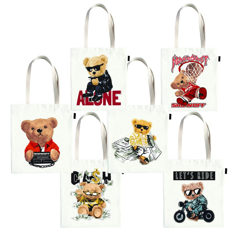 Batigo - Totebag Canvas Oldschool Bear - Tas Serbaguna Pria - Shop ...