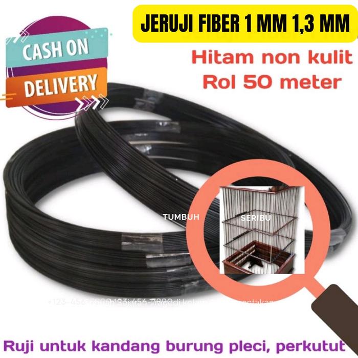 Jual Jeruji fiber 1mm 1,3mm warna hitam glossy non kulit. Ruji untuk ...