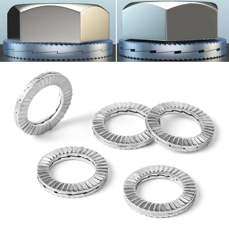 5Pcs Durable Double Side Lock Washers Hardware Fastener 304 Stainless ...