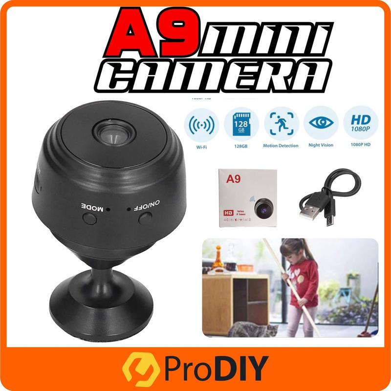 Kamera mini A9 1080 Wifi Hd, versi malam, perakam kecil, Cctv, - TikTok ...