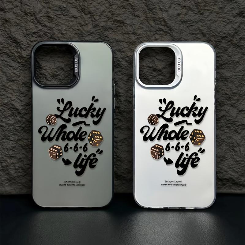 Letter Dice Phone Case Compatible with iPhone 16/15/14/13/12/11 ...