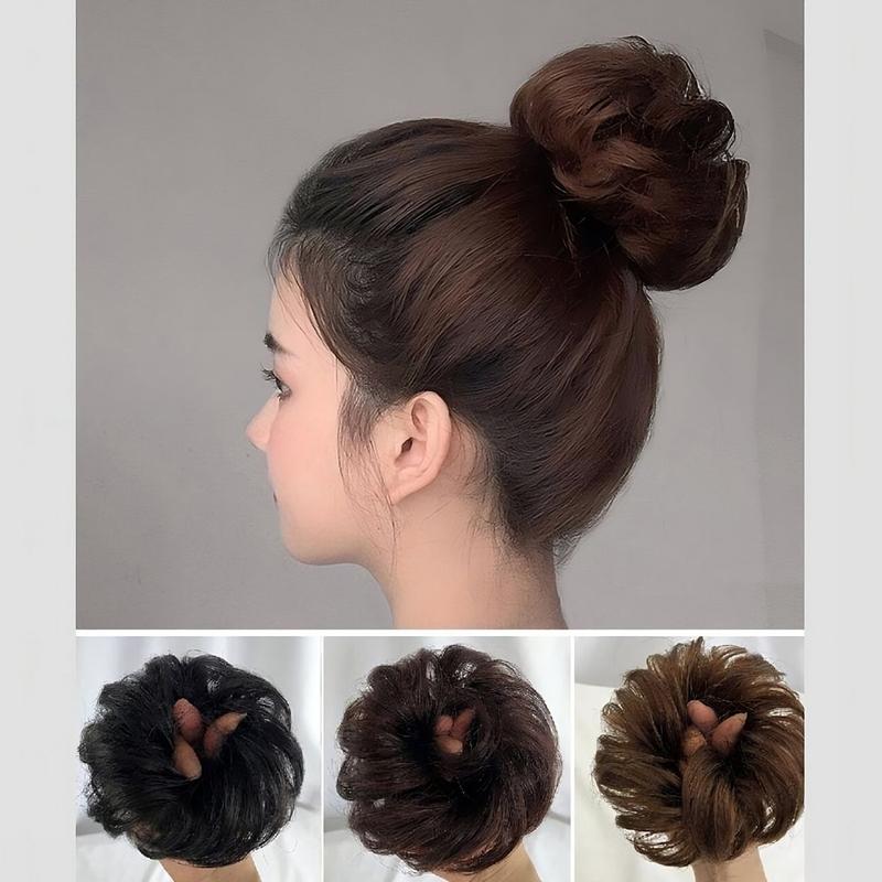 KOREAN FUN BUN / FUNBUN / CEPOL / SANGGUL IKAT RAMBUT PALSU WANITA ...