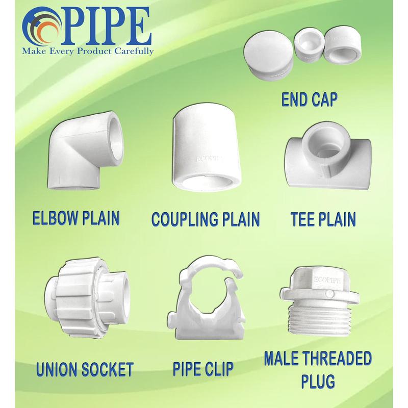 Ecopipe PPR Fittings Wholesale 1/2'' 3/4'' 1'' Coupling/Tee/Elbow/Union ...