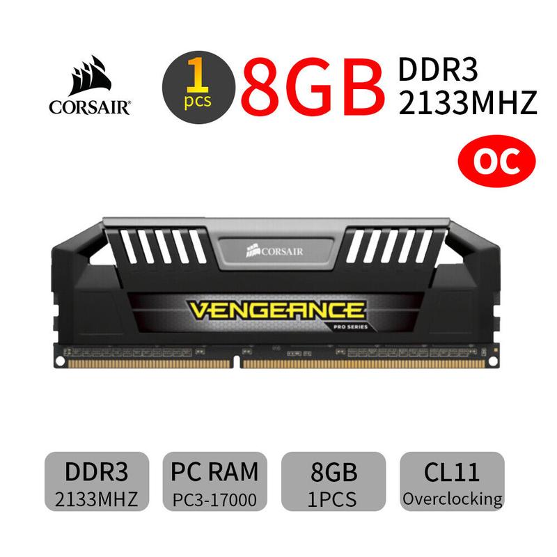 For Corsair Vengeance Pro 8GB DDR3 OC 2133MHz PC3-17000U 240Pin ...