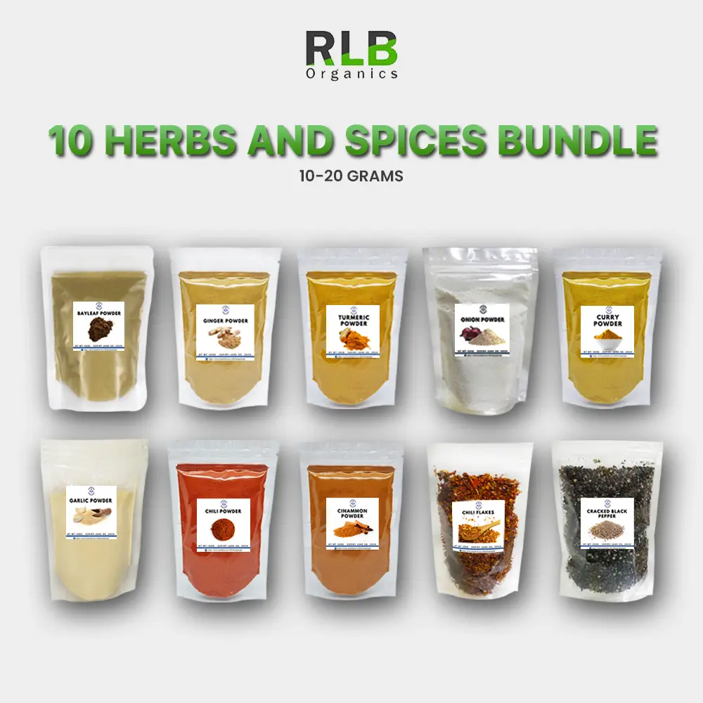 10 Herbs and Spices Bundle Kitchen Condiments Cooking Essentials Herbs ...