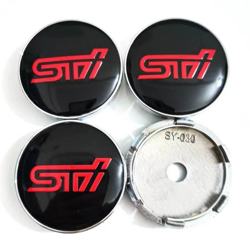 4pcs 60mm Subaru STI Red Tire Center Covers - Logo Hub Cover - TikTok ...