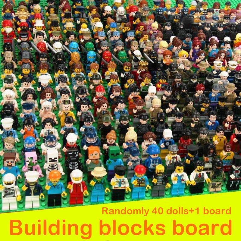 20/40pc Small Particle Building Blocks Dolls Assembling Building ...