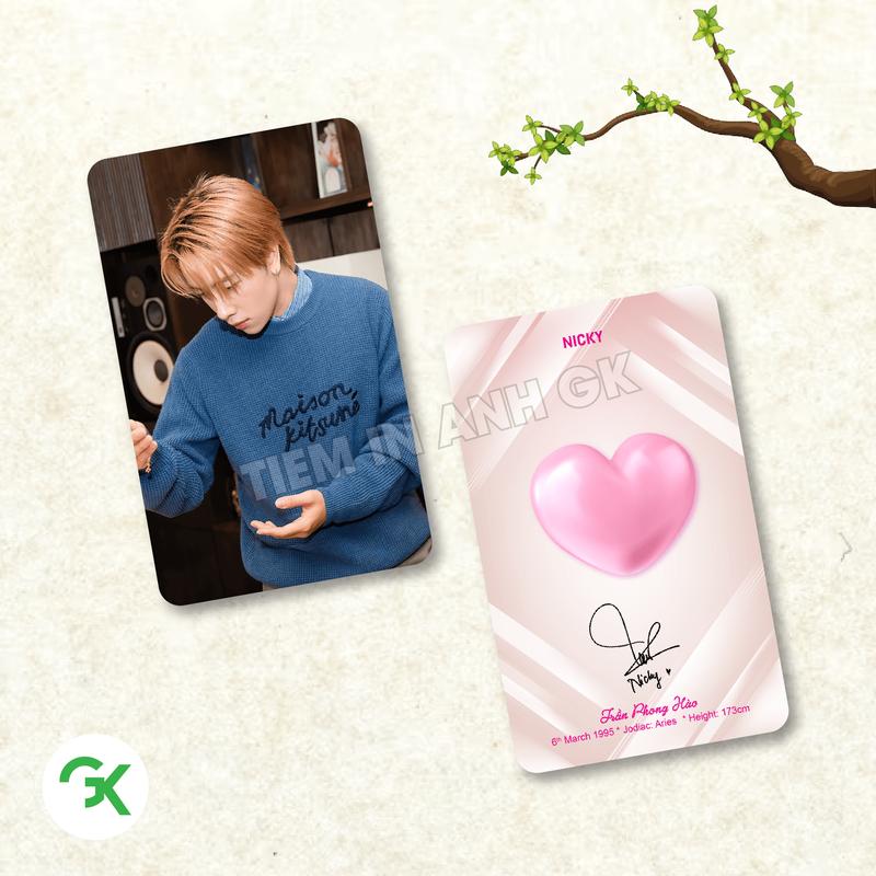 Photocard NICKY (P1) - Trần Phong Hào - Anh trai Say Hi - Size - TikTok ...