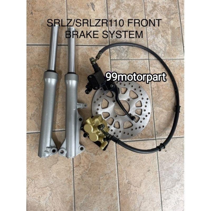 Yamaha SRL110 SRL-110 Lagenda110 front fork set fork depan disc ...